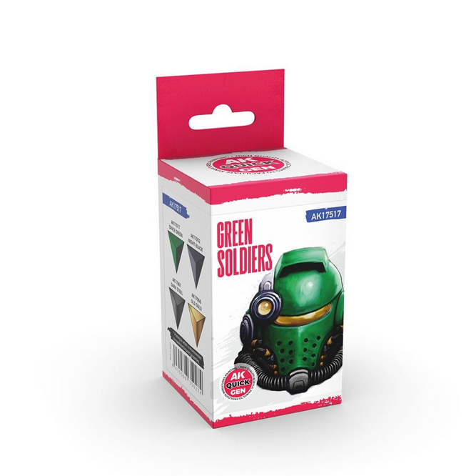 AK Interactive: Quick Gen: Green Soldiers Set – Mutant Dice Games